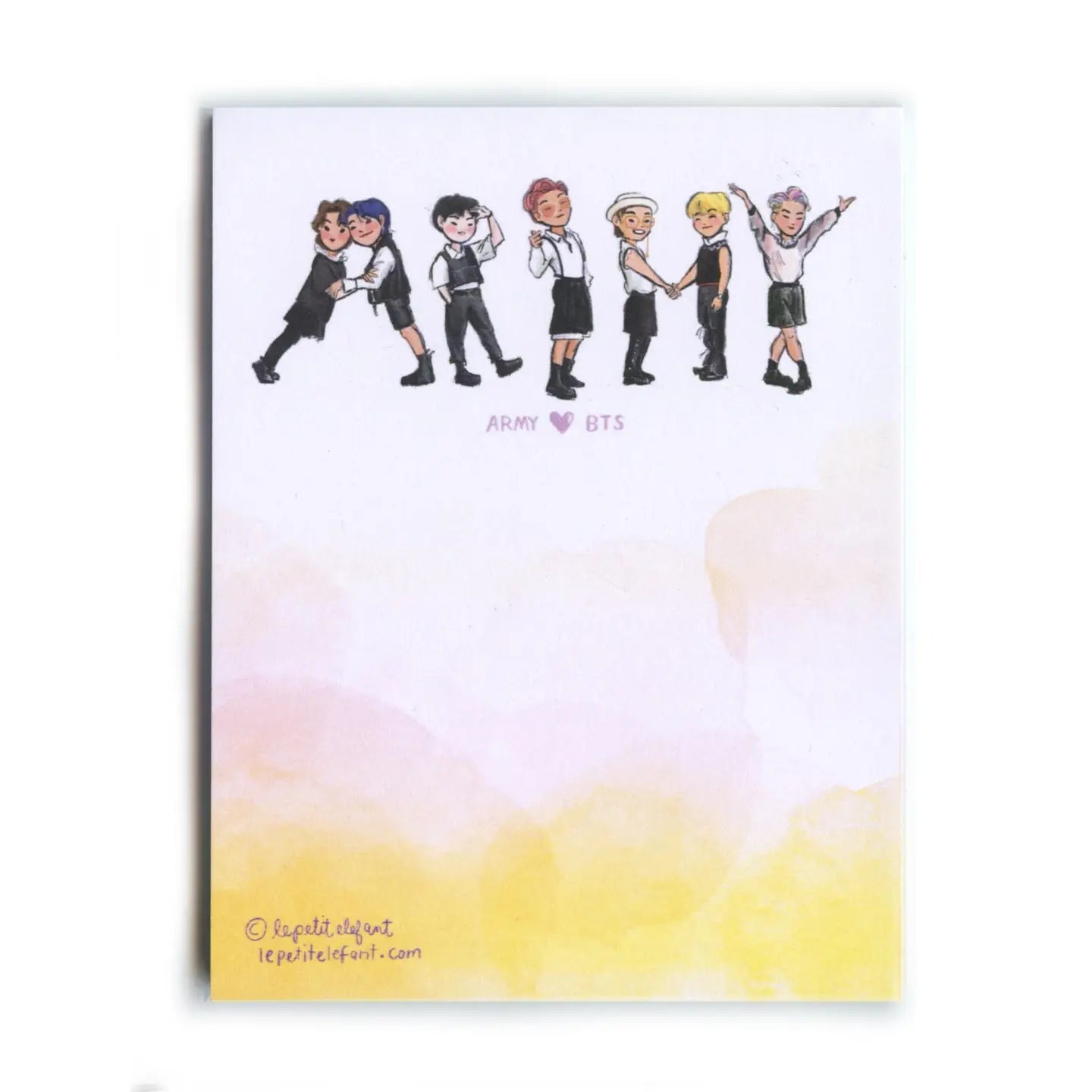 BTS Butter Army Notepad – bobo design studio
