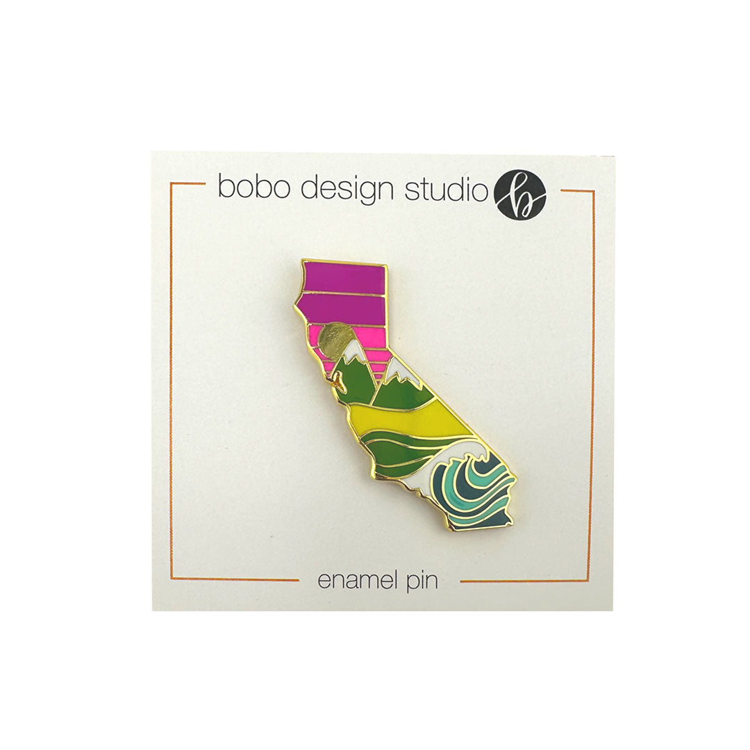 Golden State California Pin – bobo design studio