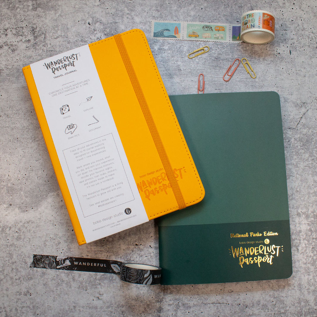 Wanderlust Passport Travel Journals – bobo design studio