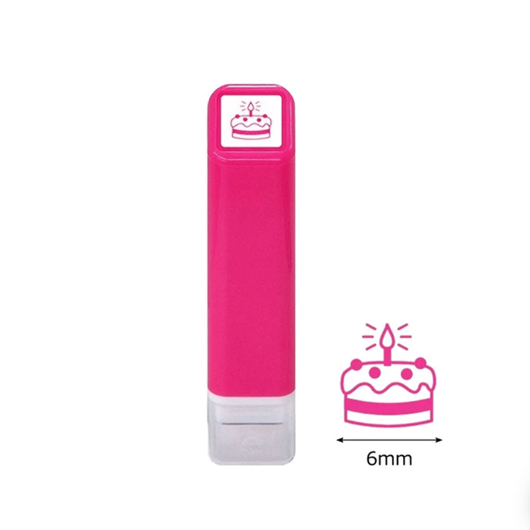 Birthday Cake Mini Self Inking Stamp – bobo design studio