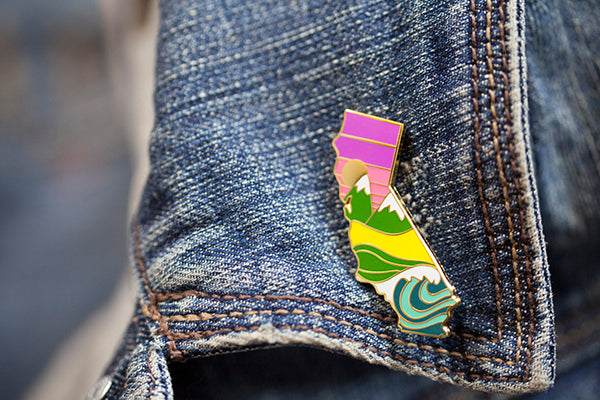 Golden State California Pin - bobo design studio