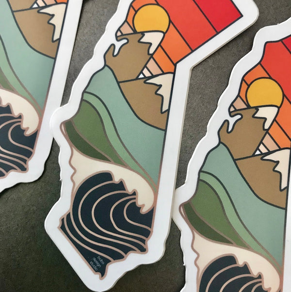 California State Sticker - bobo design studio