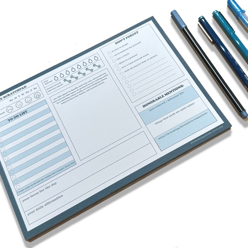 Self Care Scratch Pad Notepad-Multiple colors! – bobo design studio